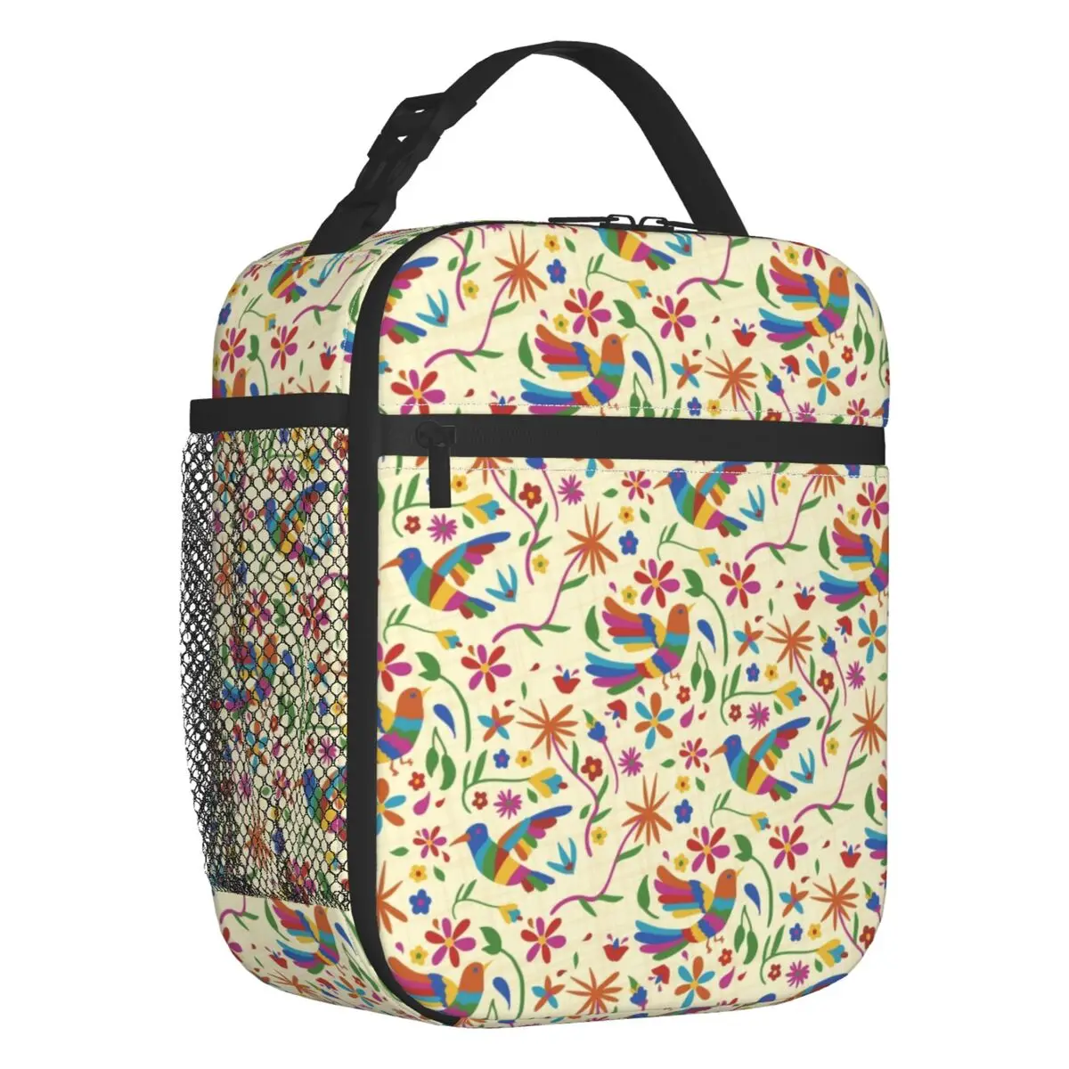 Mexican Talavera Flower Resuable Lunch Box Leakproof Folk Ceramic Tile ...