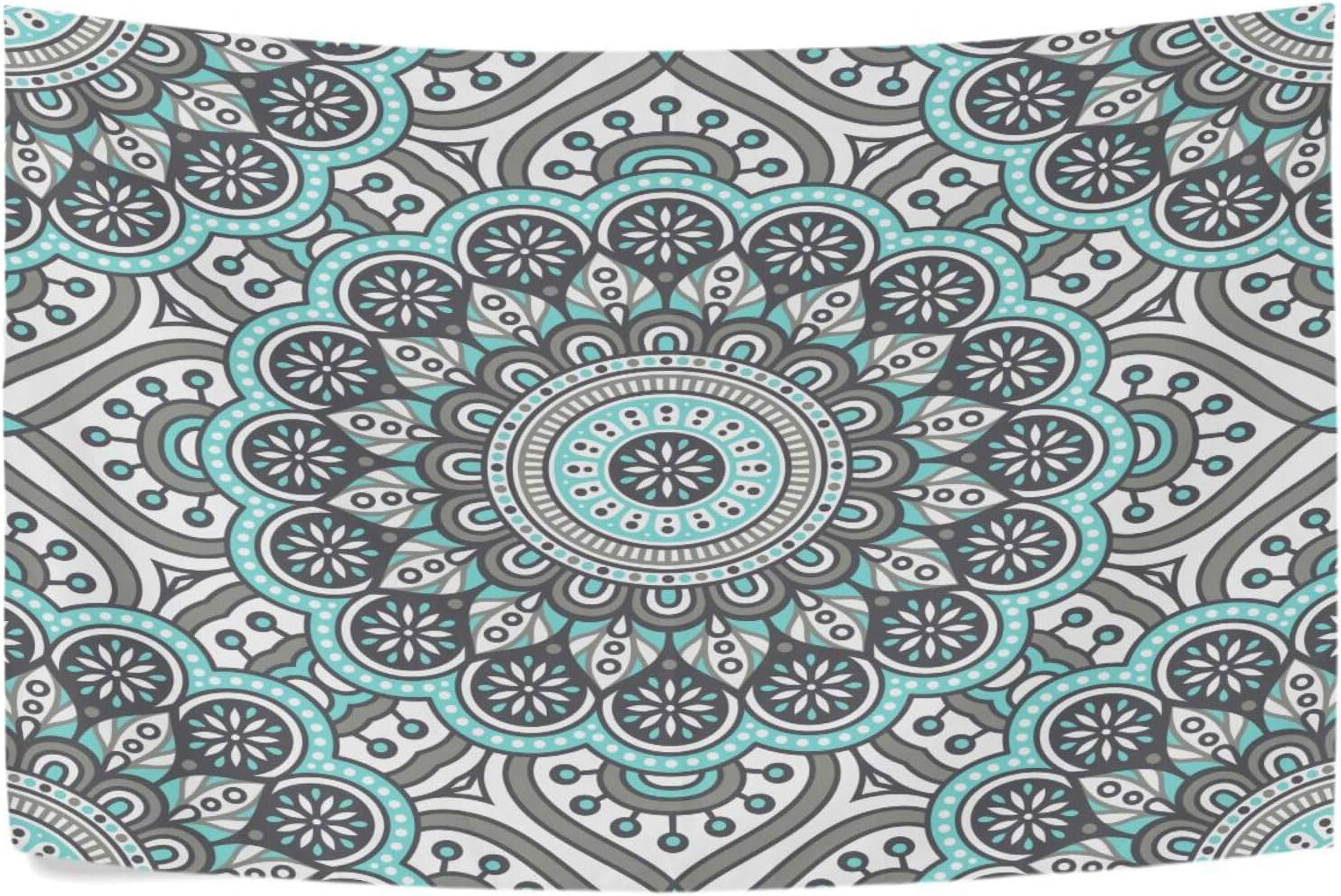 Mexican Talavera Tapestry Wall Hanging Tapestries Happy Colorful Hippie ...