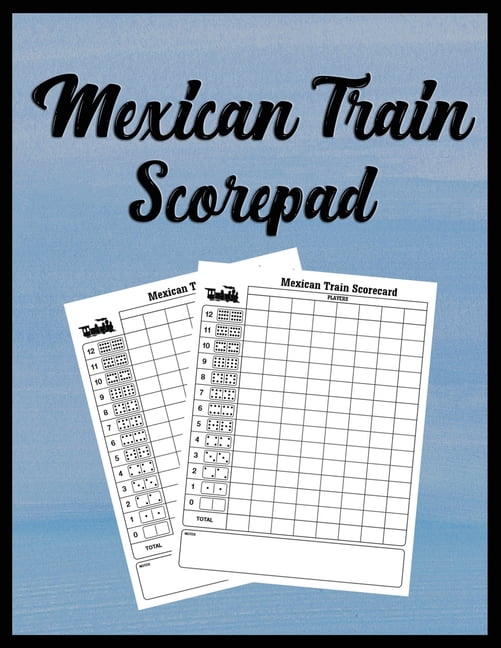Mexican Train Scorepad: Scorecard Book Scorecard for Dominoes Tally ...