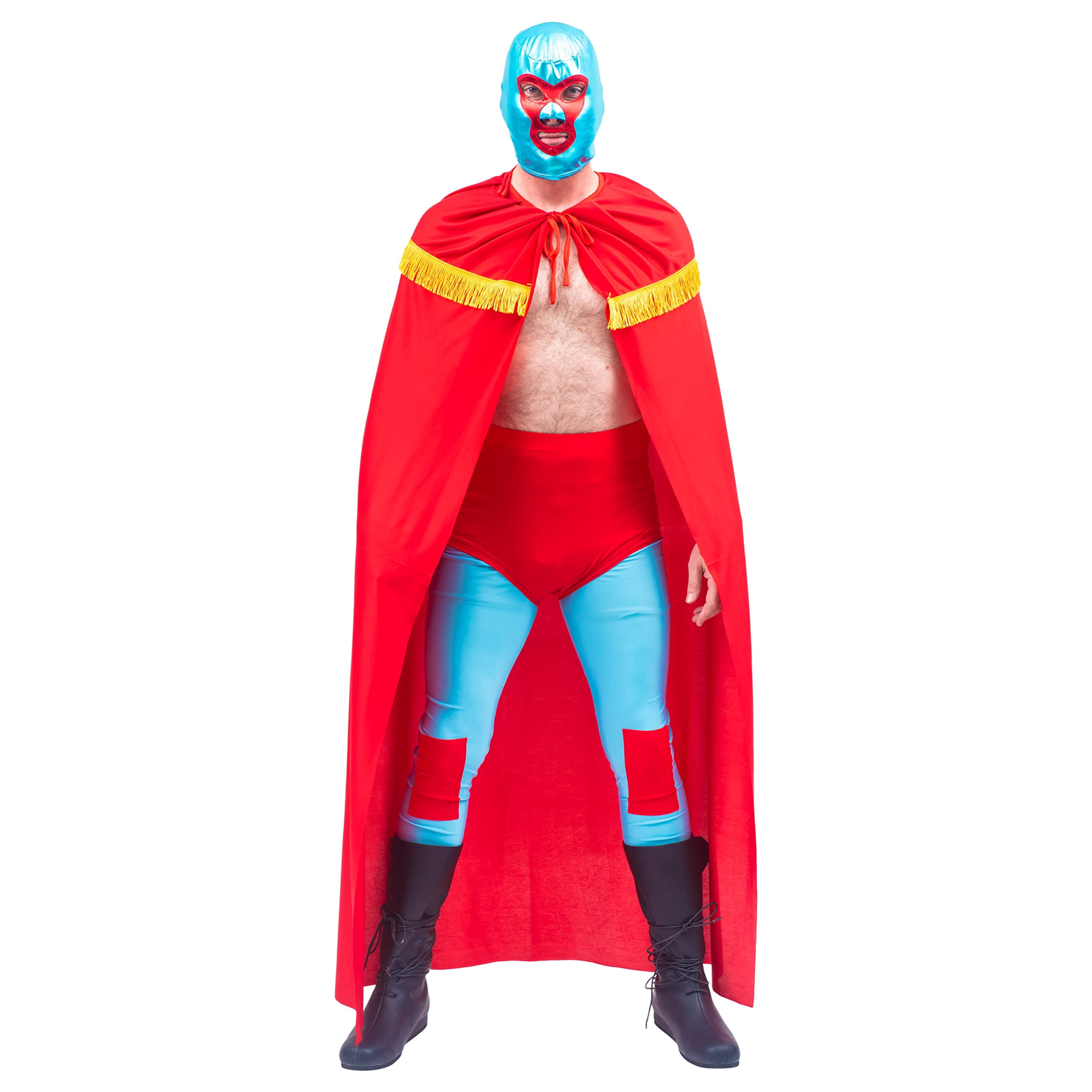 Nacho Libre Deluxe Cosplay: Unisex Halloween Costume with Tights, Mask ...