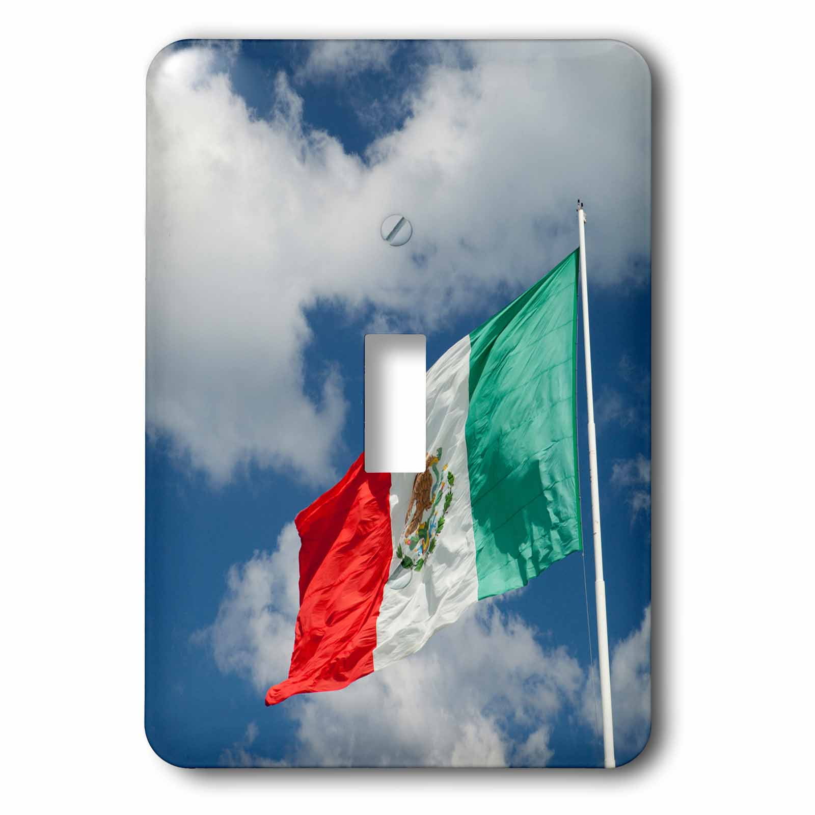 3dRose, Mexican flag flying in downtown San Miguel in Cozumel, Mexico ...