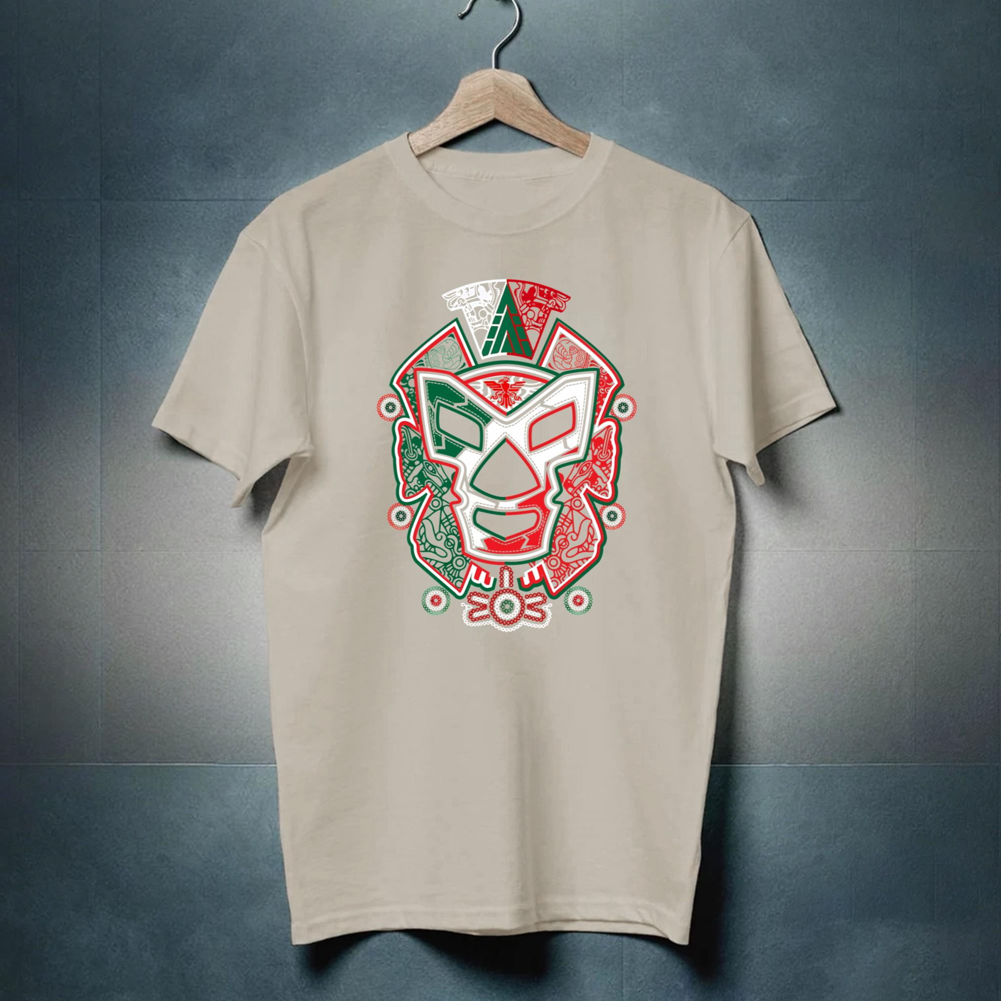 Mexican wrestler shirt lucha libre mask mexican culture lucha mask ...