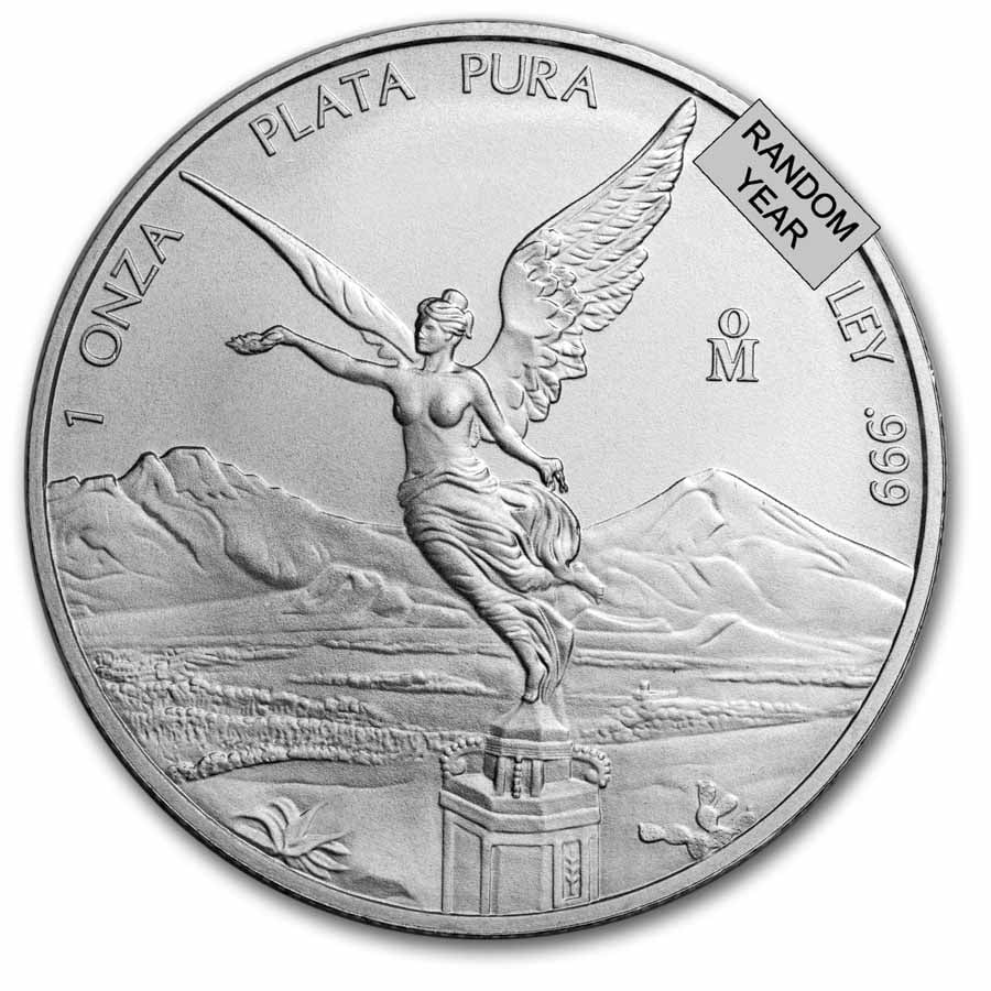 Mexico 1 oz Silver Onza &/or Libertad BU (Random Year) - Walmart.com