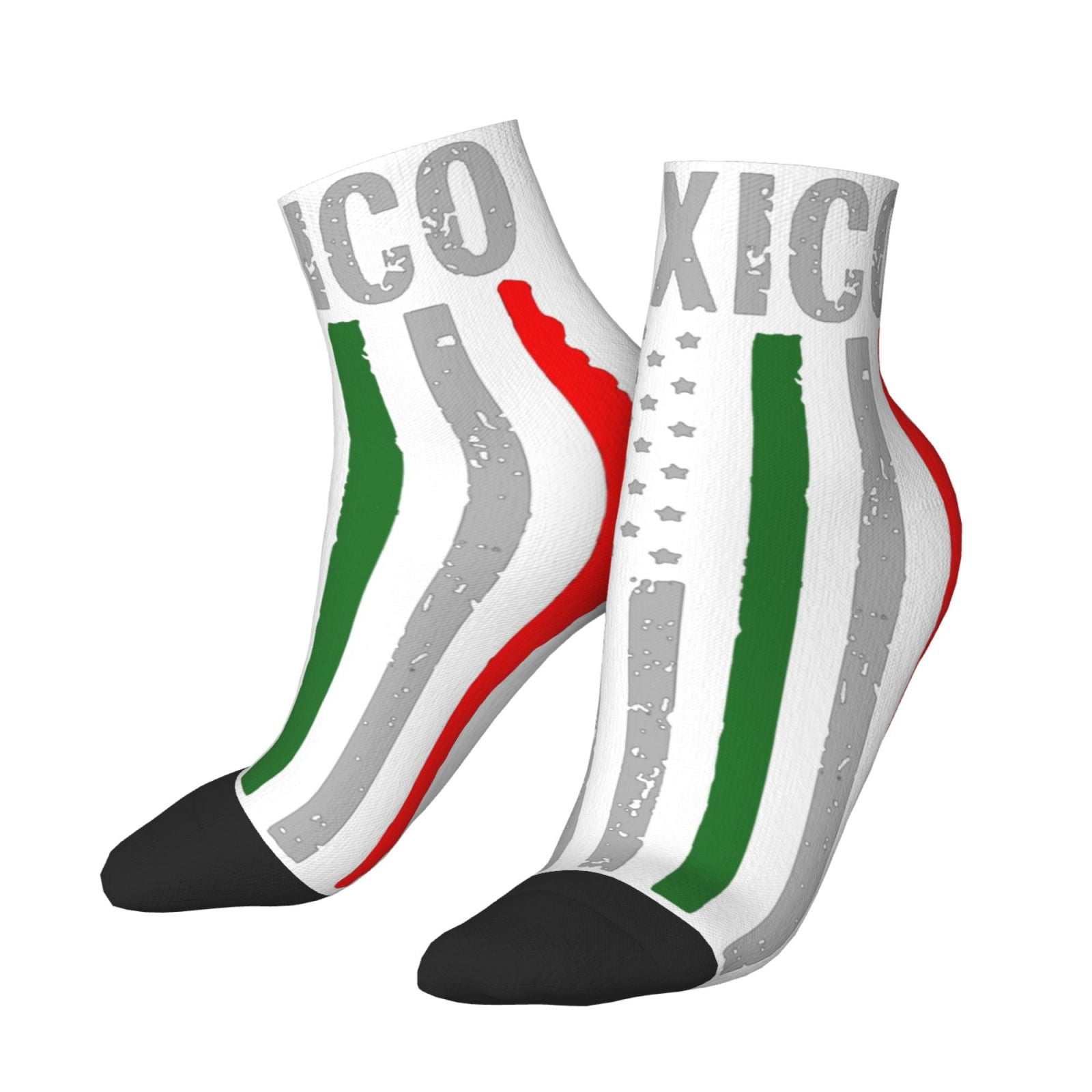 Mexico-America Flag Colorful Quarter Socks for Men Women - Walmart.com