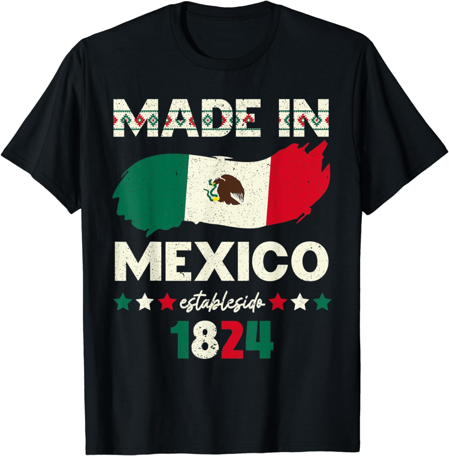 Mexico Calavera Talavera Mexican Flag T-Shirt - Walmart.com