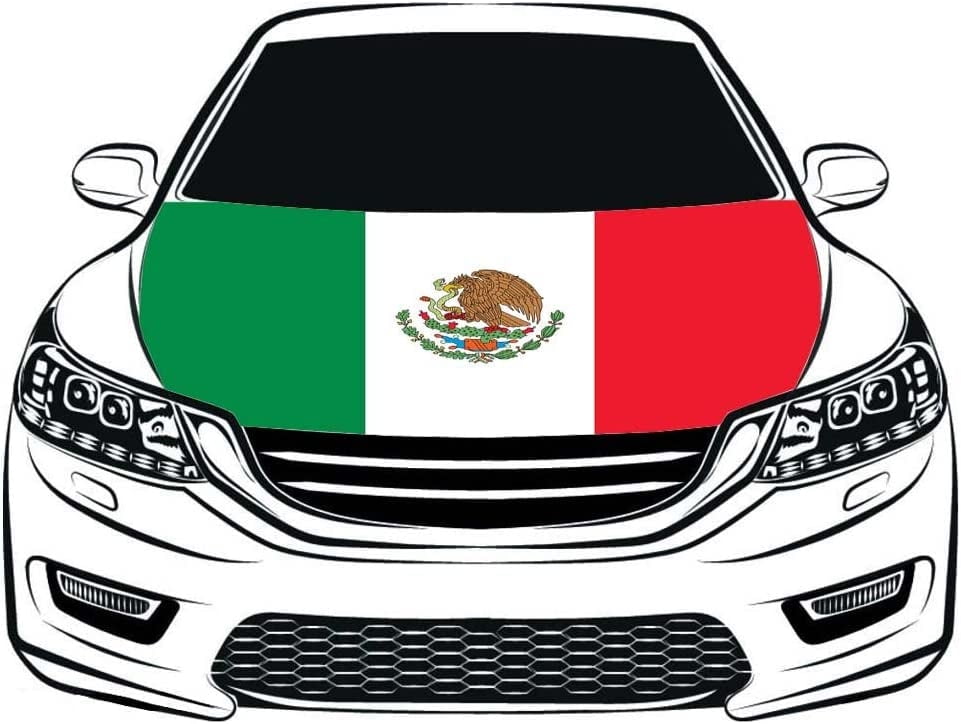 Mexico Car Hood Cover Flag ,México Engine Banner Flag,6X7 ft,100% ...