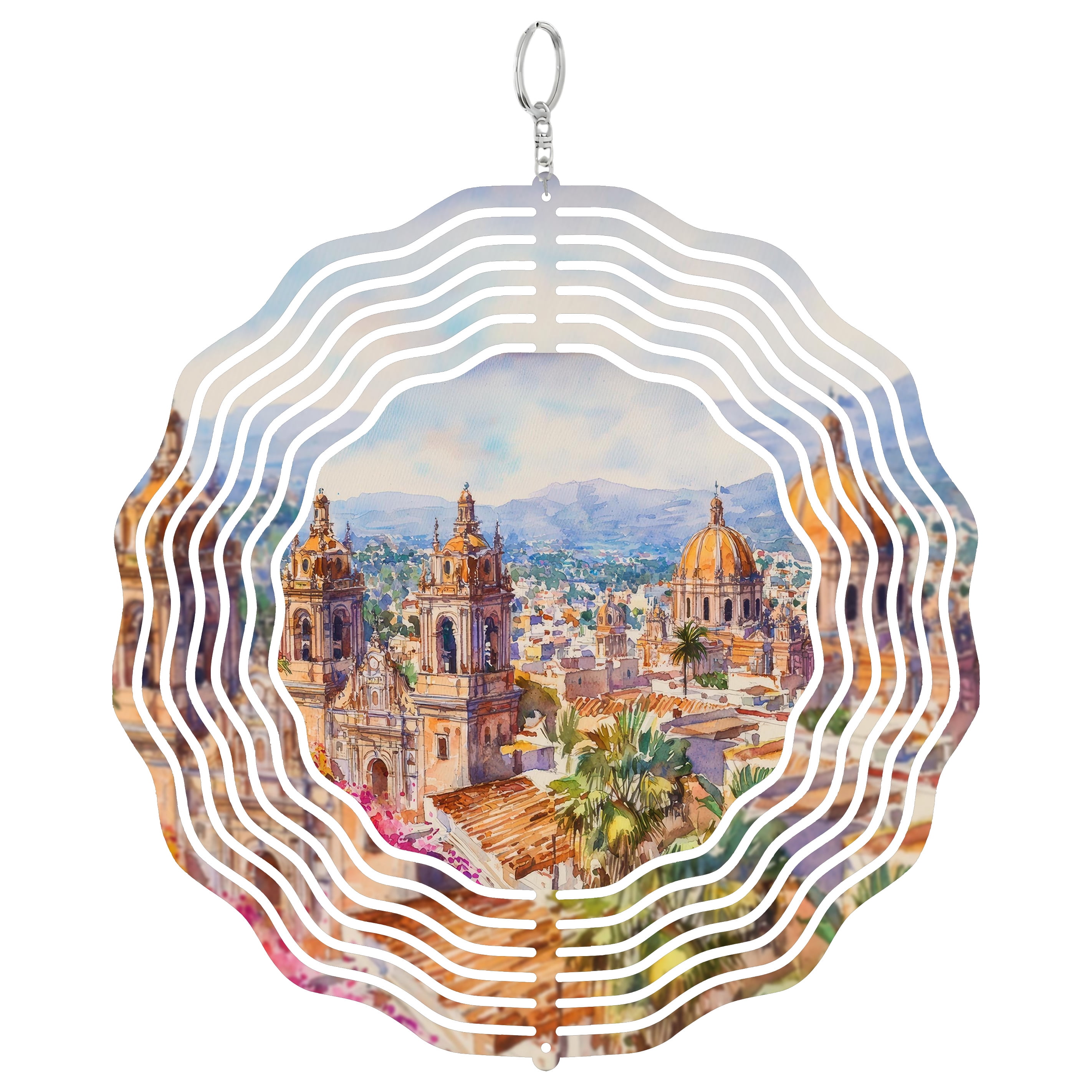 Mexico City Skyline 3D Wind Spinner Kinetic Garden Decor - Walmart.com