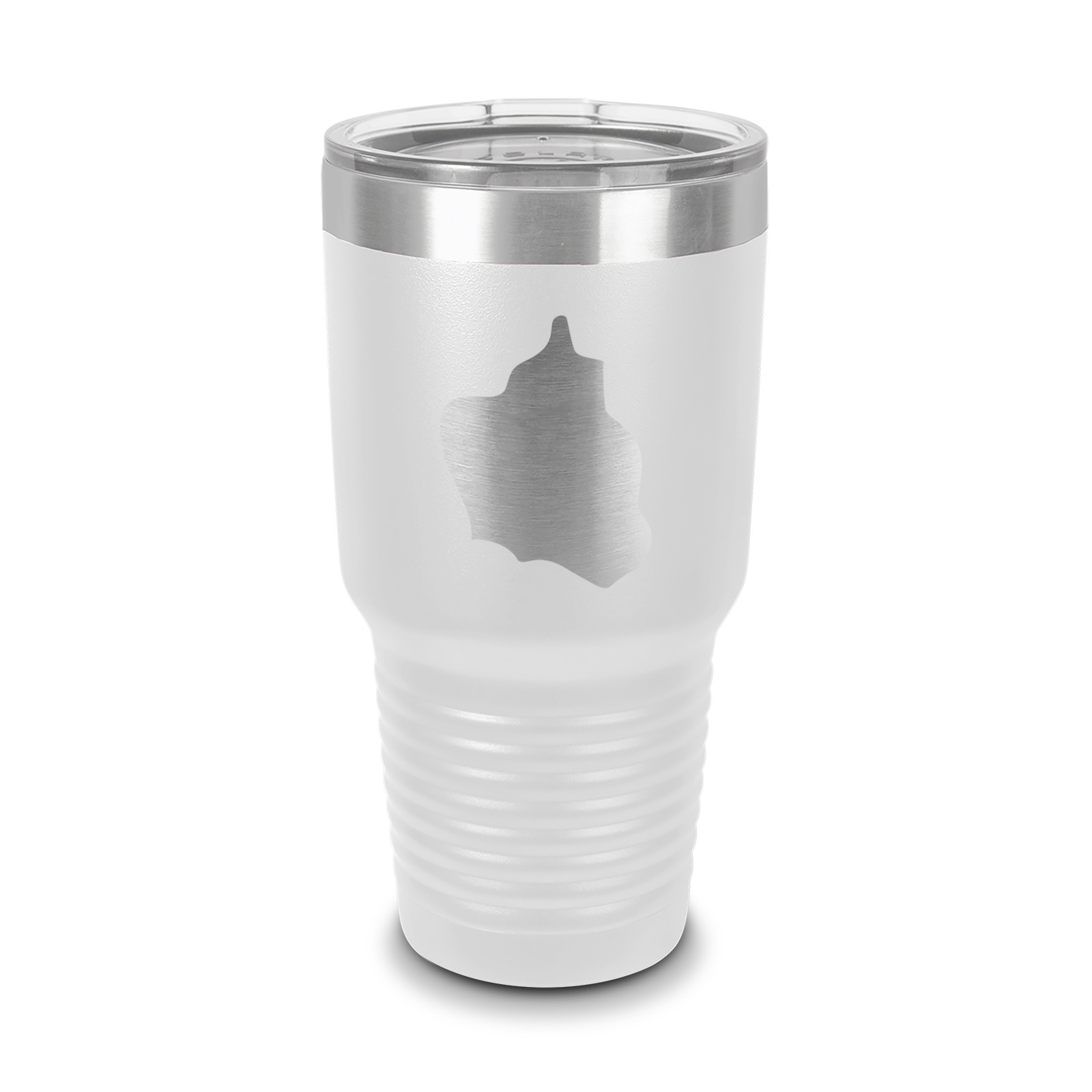 Mexico City State Shaped Tumbler 30 oz - Laser Engraved w/ Clear Lid ...