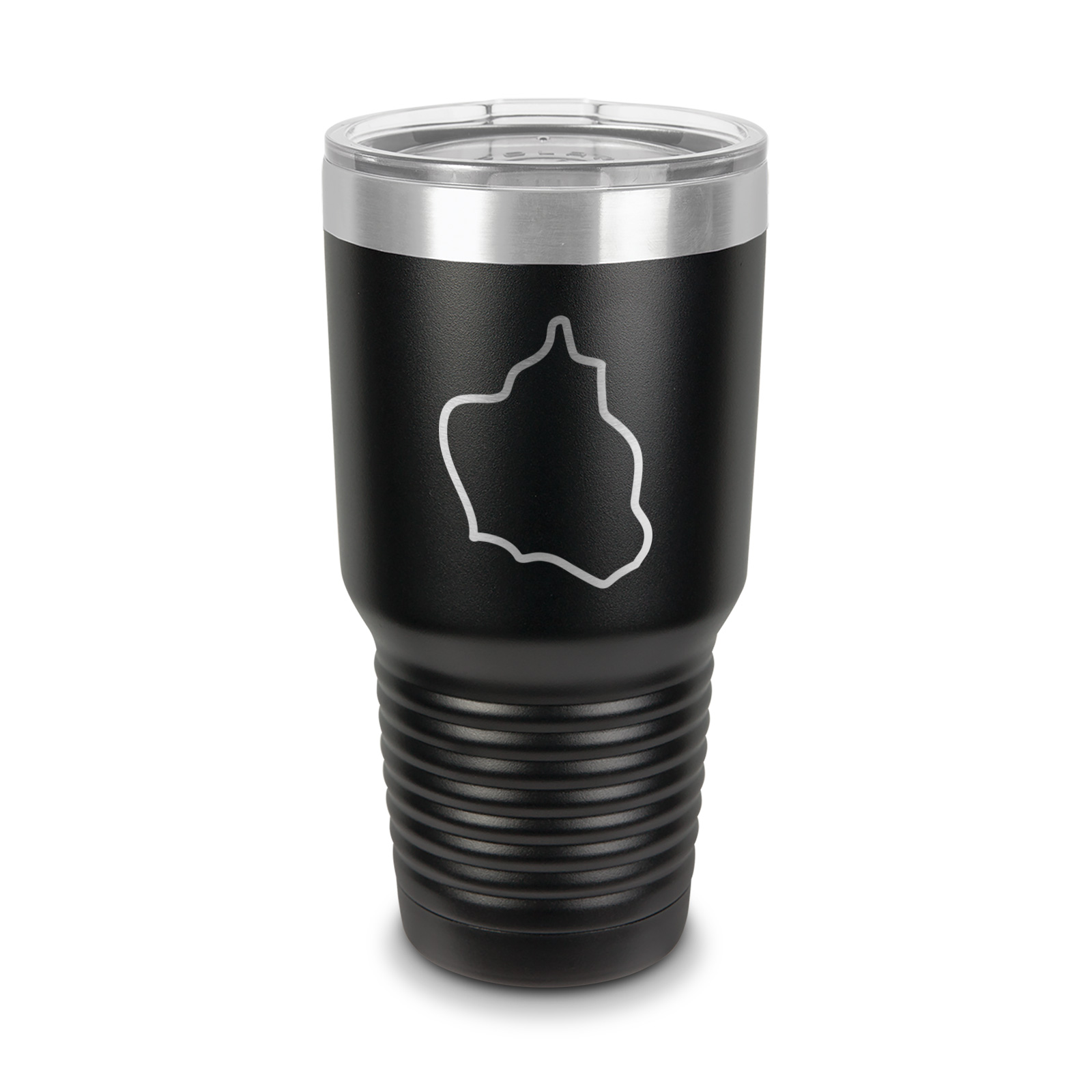 Mexico City State Shaped Tumbler 30 oz - Laser Engraved w/ Clear Lid ...