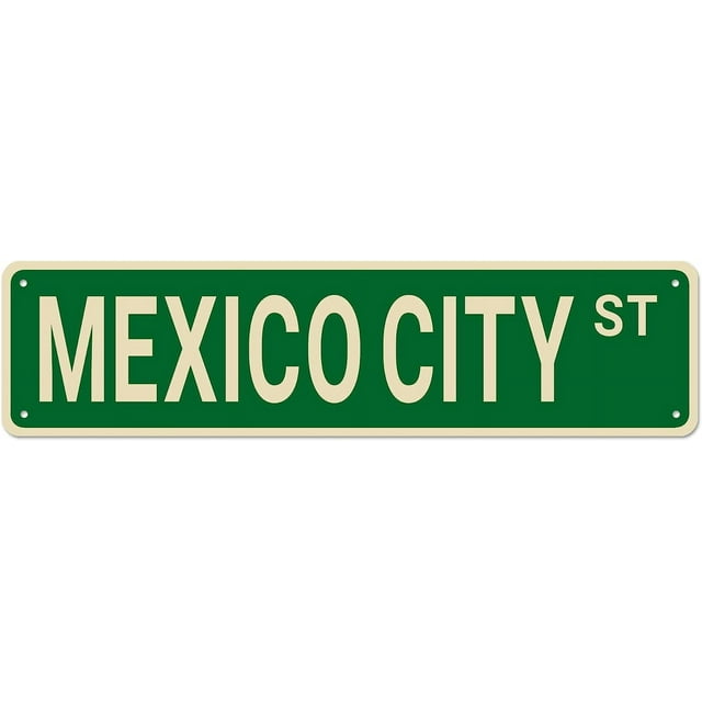 Mexico City Street Signs Mexico Decor Mexico Sign Mexico Gift Wall ...