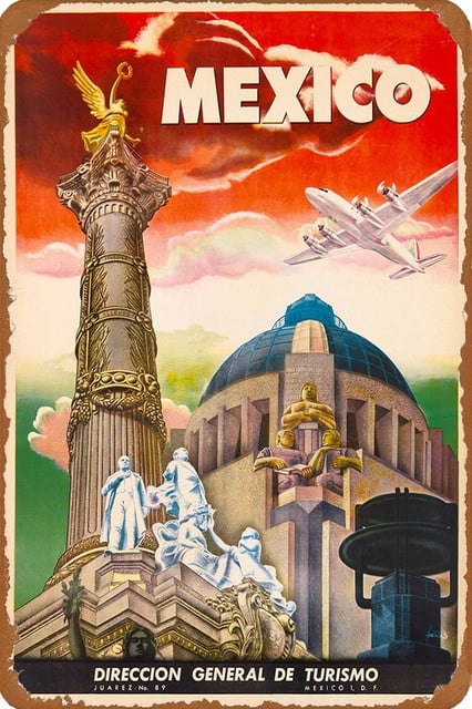 Mexico Direccion General de Turismo Vintage Travel Advertisement Art ...