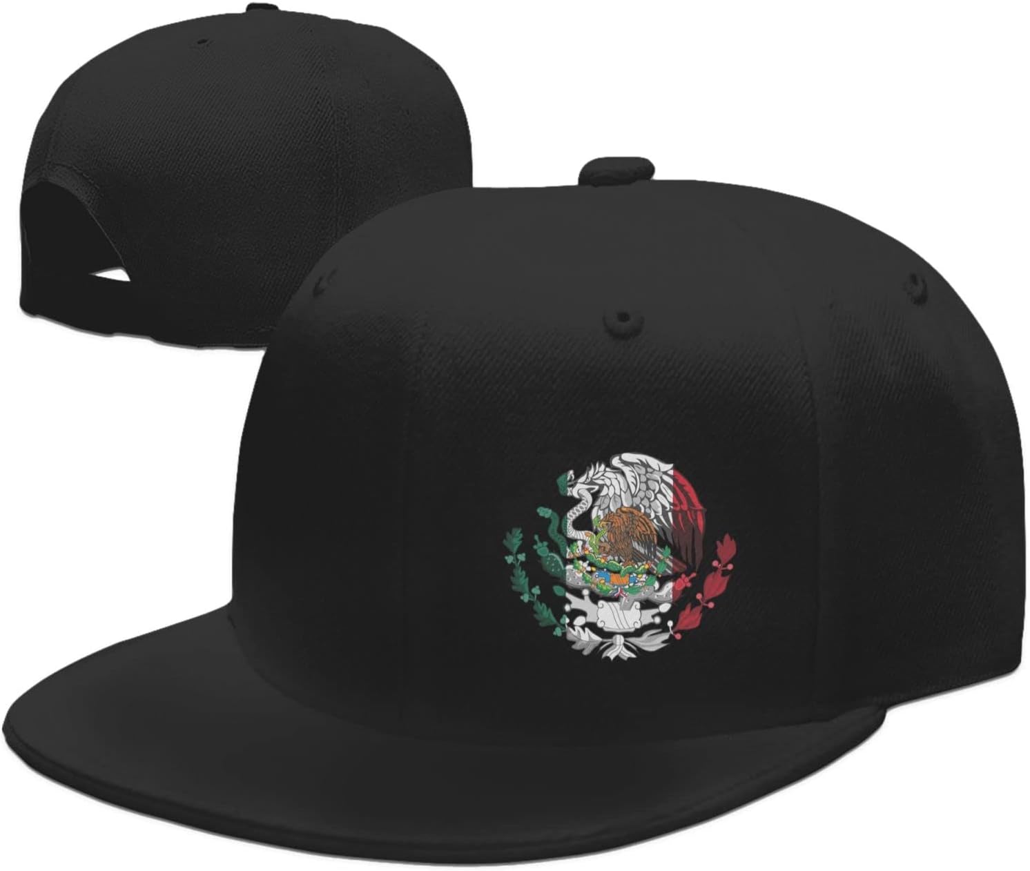 Mexico Eagle Flat Bill Baseball Cap Snapback Hats for Men & Women ...