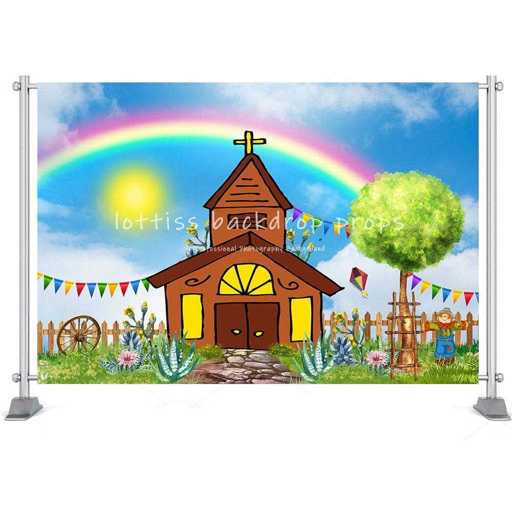 Mexico Fiesta Theme Photography Backdrop 3D Painting Summer Desert ...