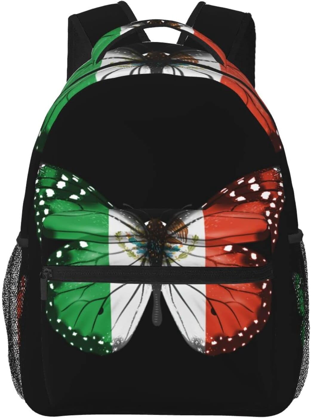 Mexico Flag Backpack Patriotic Mexican Backpack Casual Travel Laptop ...