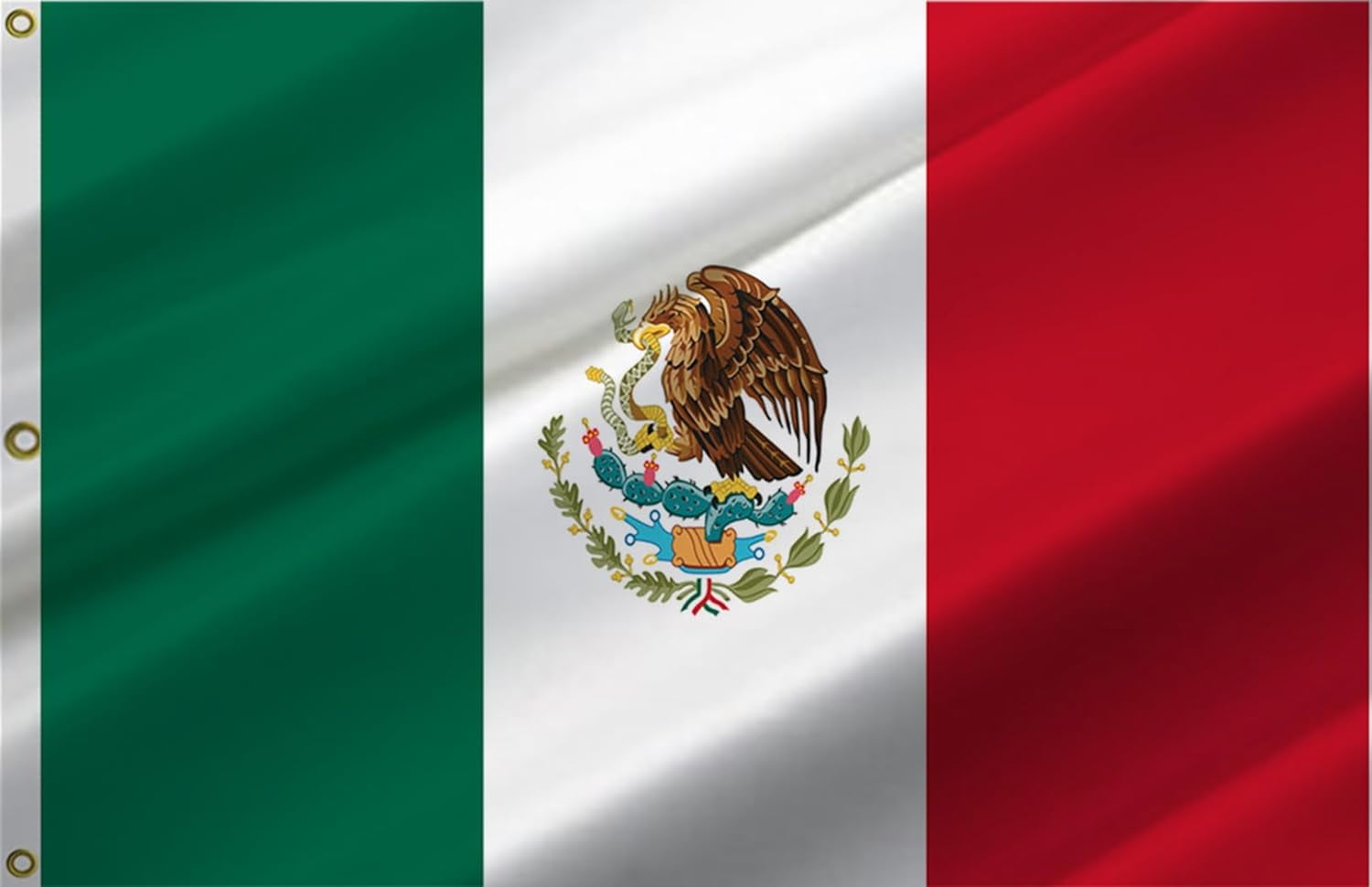 Mexico Flag Bandera de México 2X3 ft,Mexican National Flags ,4 Stitched ...