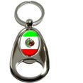 Mexico Flag, Chrome Plated Metal Spinning Oval Design Bottle Opener ...