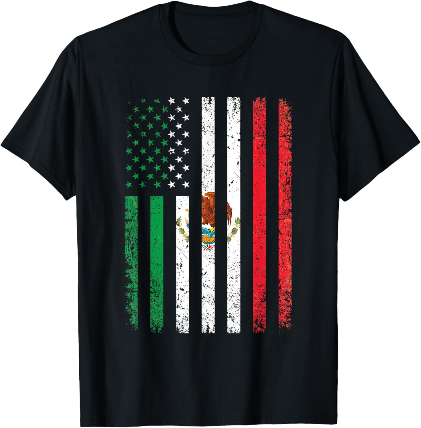 Mexico Flag Gift 4th Of July USA American Mexican Flag T-Shirt - Walmart.com