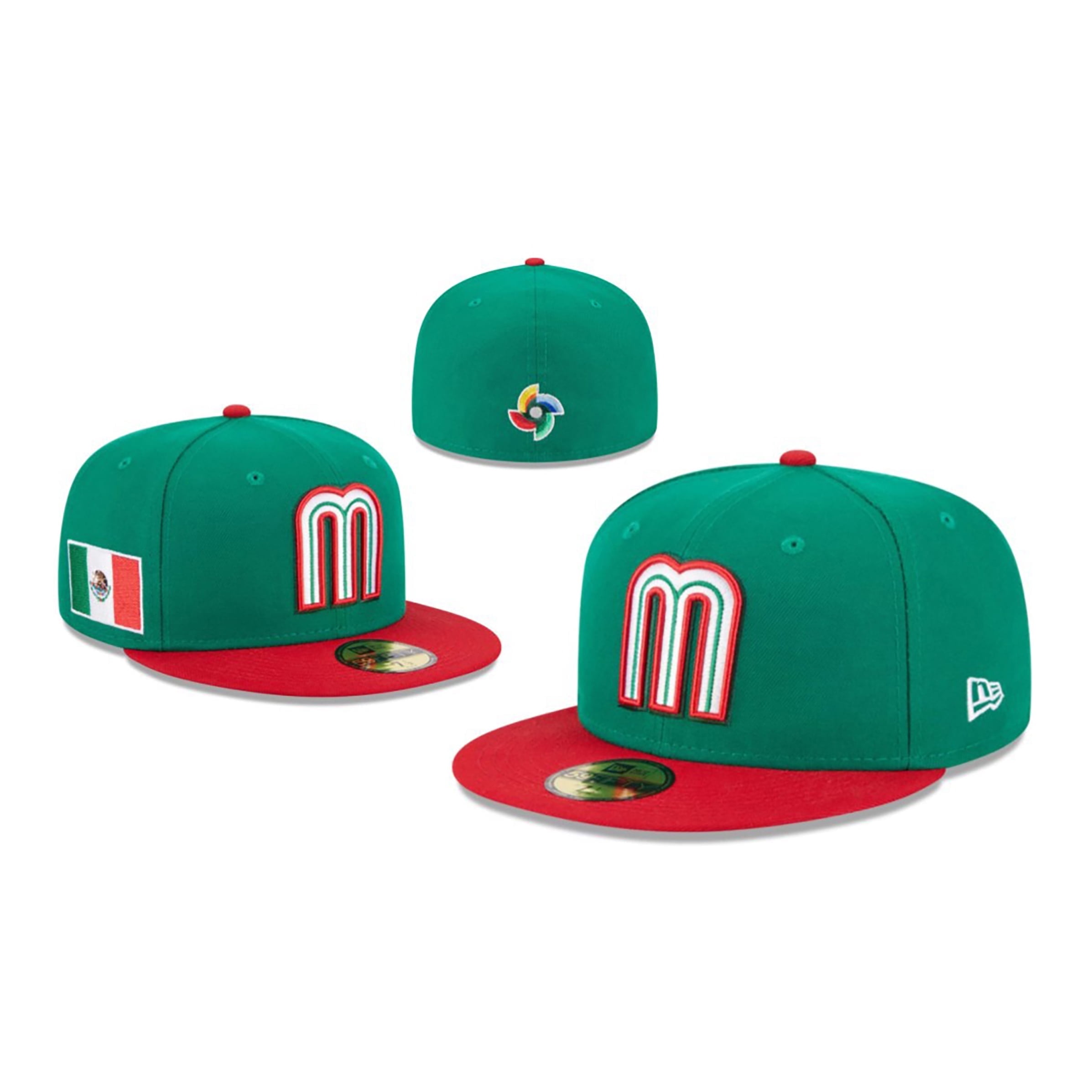 Mexico Flag Hat Embroidered Mexican Flag Baseball Cap Mexico Team Flat ...