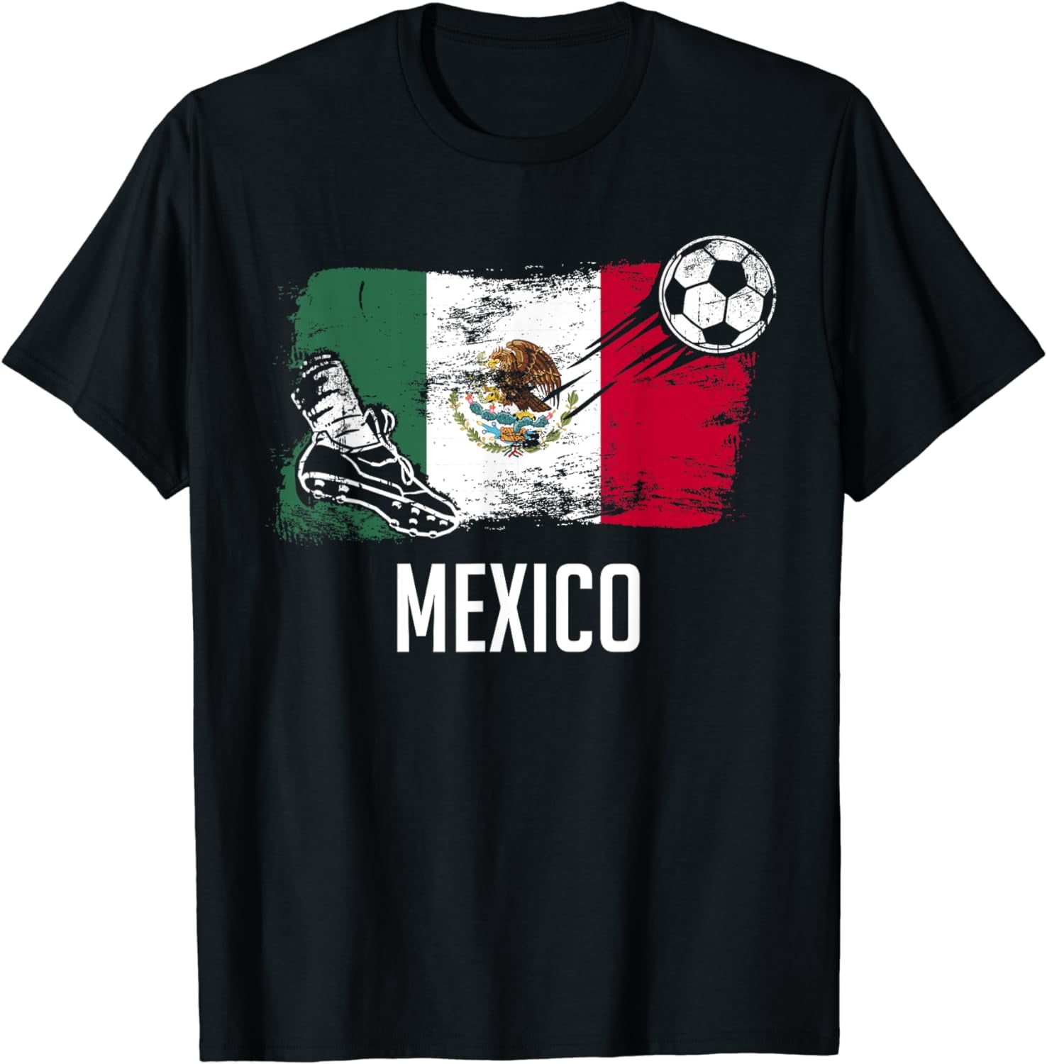 Mexico Flag Jersey Mexican Soccer Team Mexican T-Shirt - Walmart.com