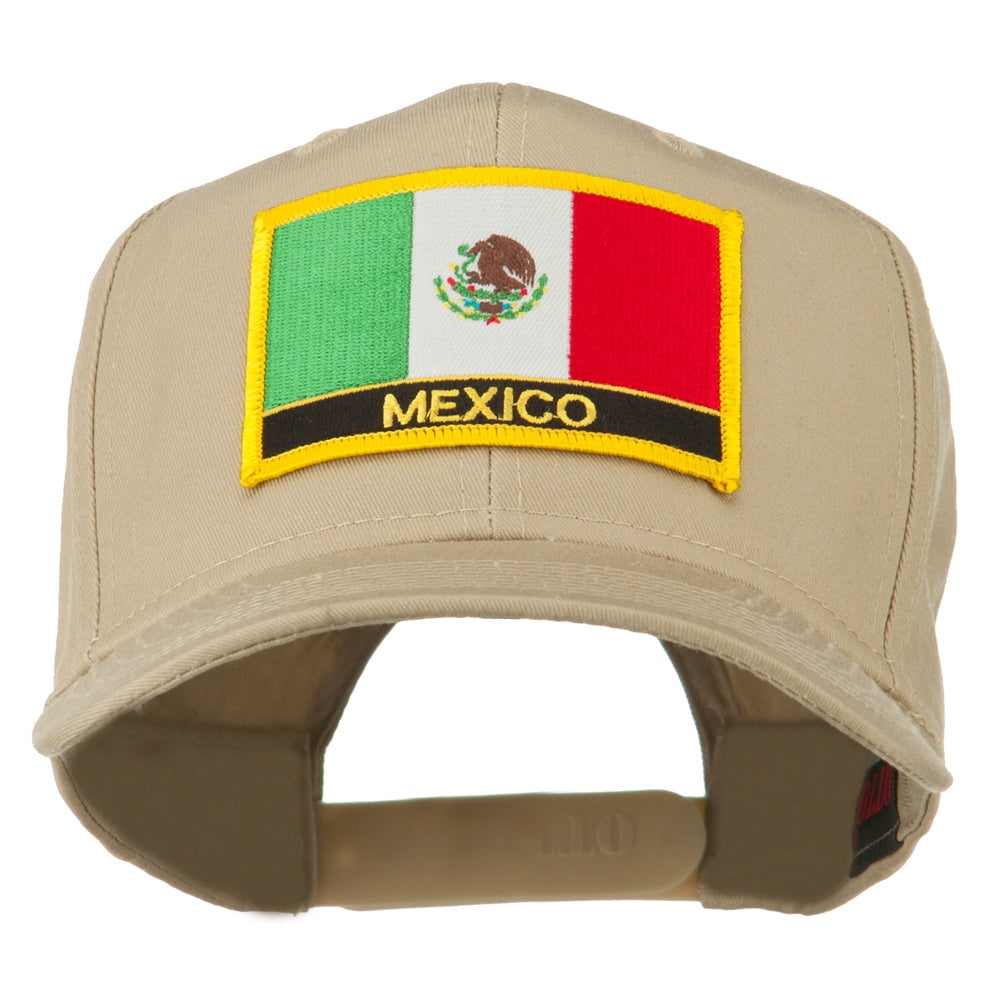 Mexico Flag Letter Patched High Profile Cap - Khaki OSFM - Walmart.com