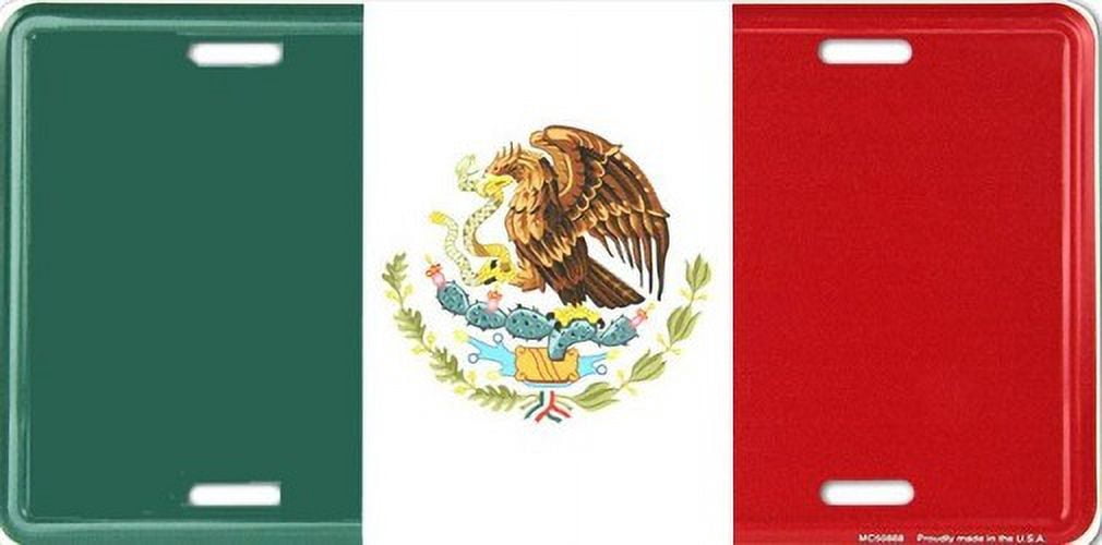 Mexico Flag License Plate - Walmart.com