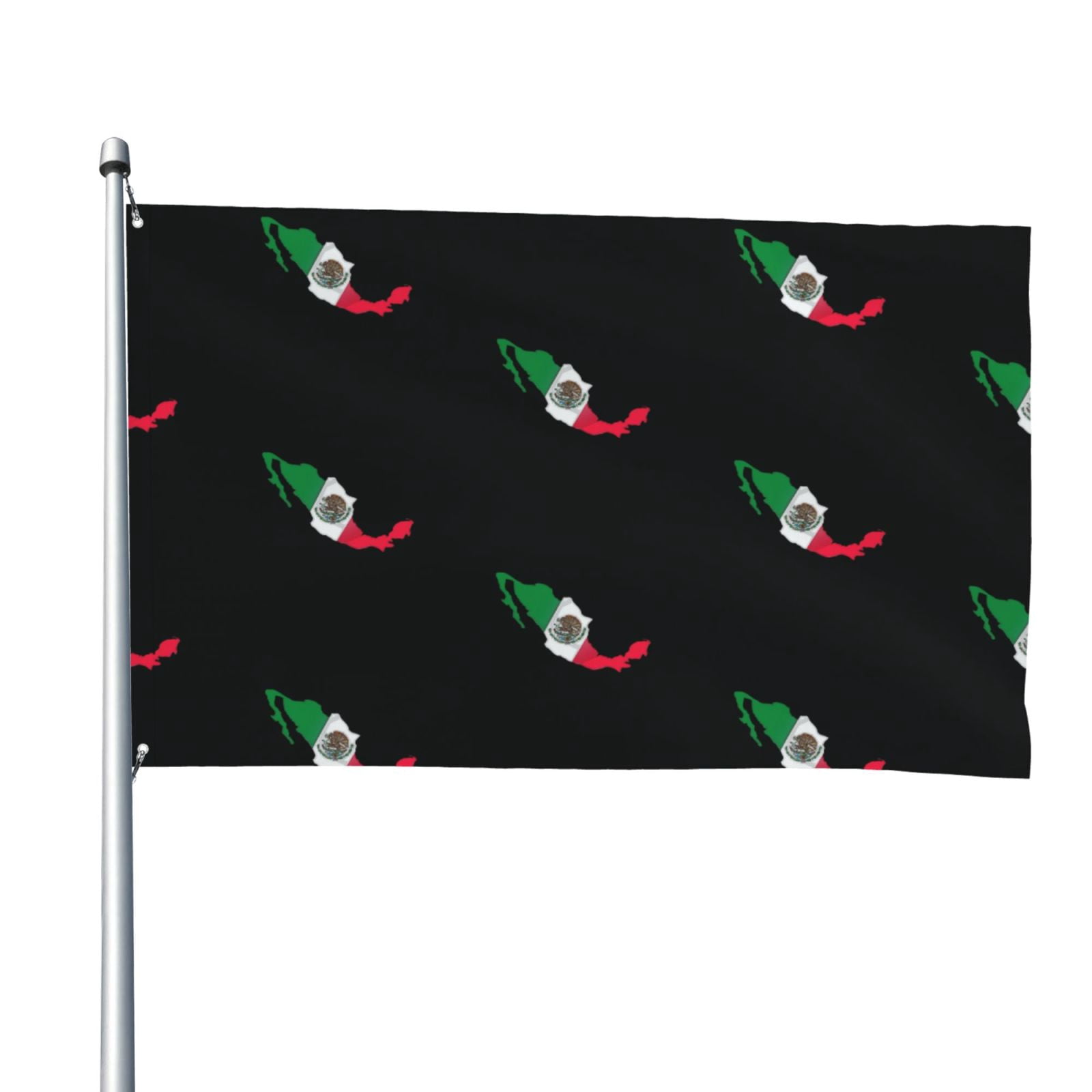 Mexico-Flag-Map Flag 4x6ft Cool Funny Flag Banner For Dorm Bedroom Wall ...