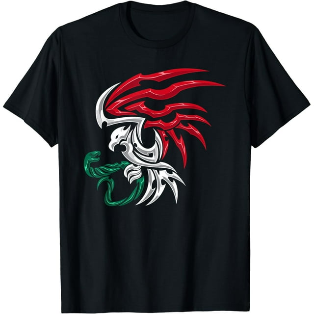 Mexico Flag - Mexican Coat of Arms Tribal Style T-Shirt - Walmart.com