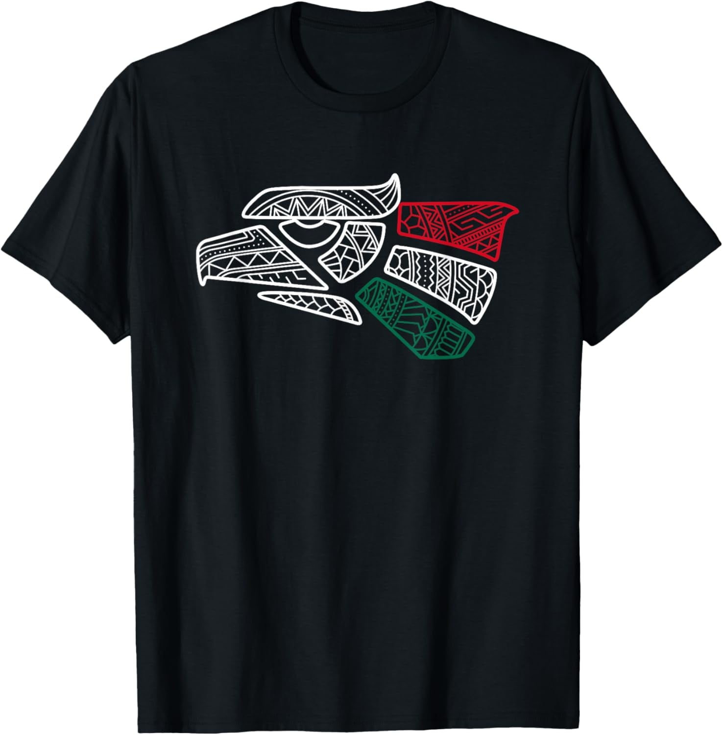 Mexico Flag - Mexican Eagle Aztec Style - Hecho En Mexico T-Shirt100 ...