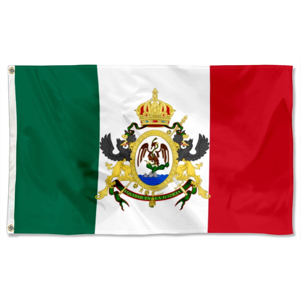 Mexico Flag Mexican Empire 1865 Polyester 3x5 FT banner - Walmart.com