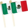 Mexico Flag Mini Small Mexican Handheld Stick Flags 4x6 Inch 12 Pack ...