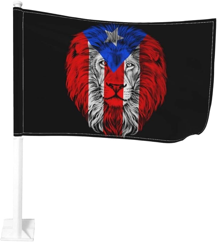Mexico Flag Rose Car Flags, 12x18 Inch Window Clip Flag, Polyester Uv ...