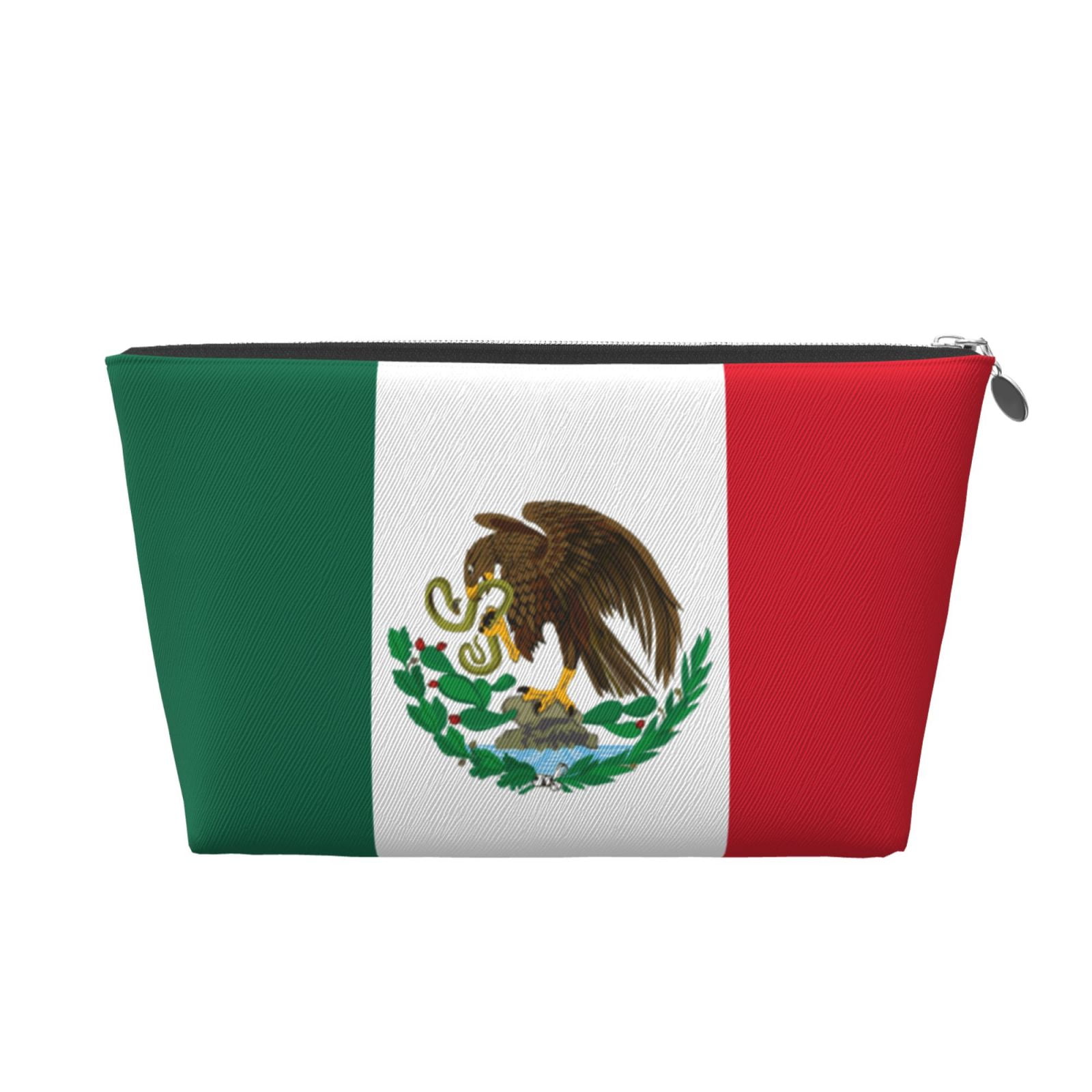 Mexico Flag Small Purse Organizer Zipper Cosmetic Handbag Tote Pouch ...
