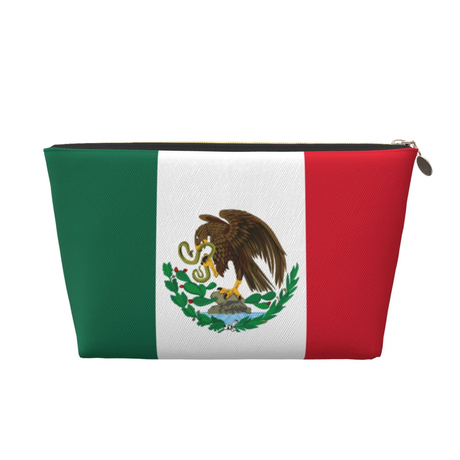 Mexico Flag Small Purse Organizer Zipper Cosmetic Handbag Tote Pouch ...