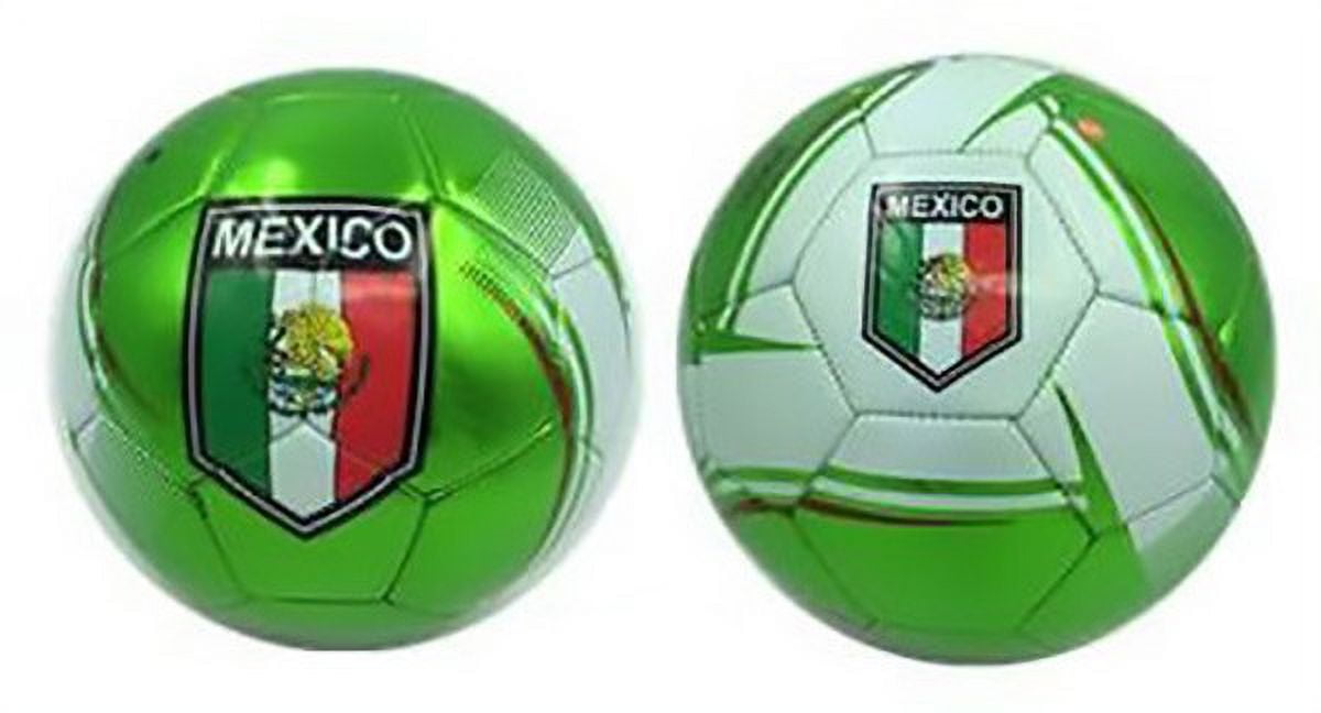 Mexico Flag Soccer Ball, Size 5, All-Weather Outdoor Sports, World Cup ...
