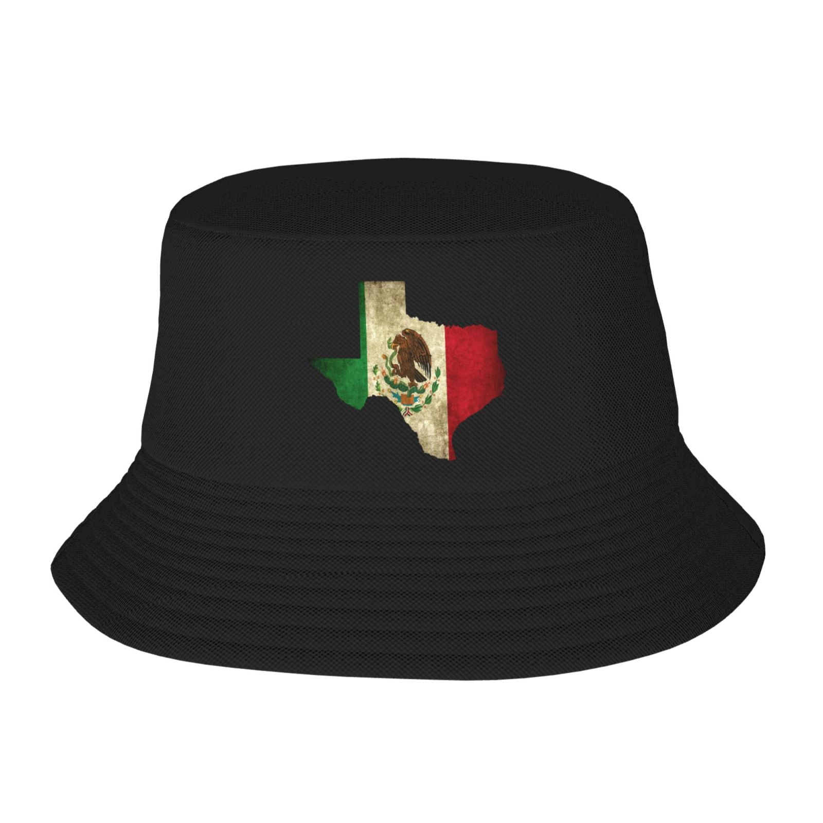 Mexico Flag Texas Map Bucket Hat For Womens And Mens Outdoor Beach ...