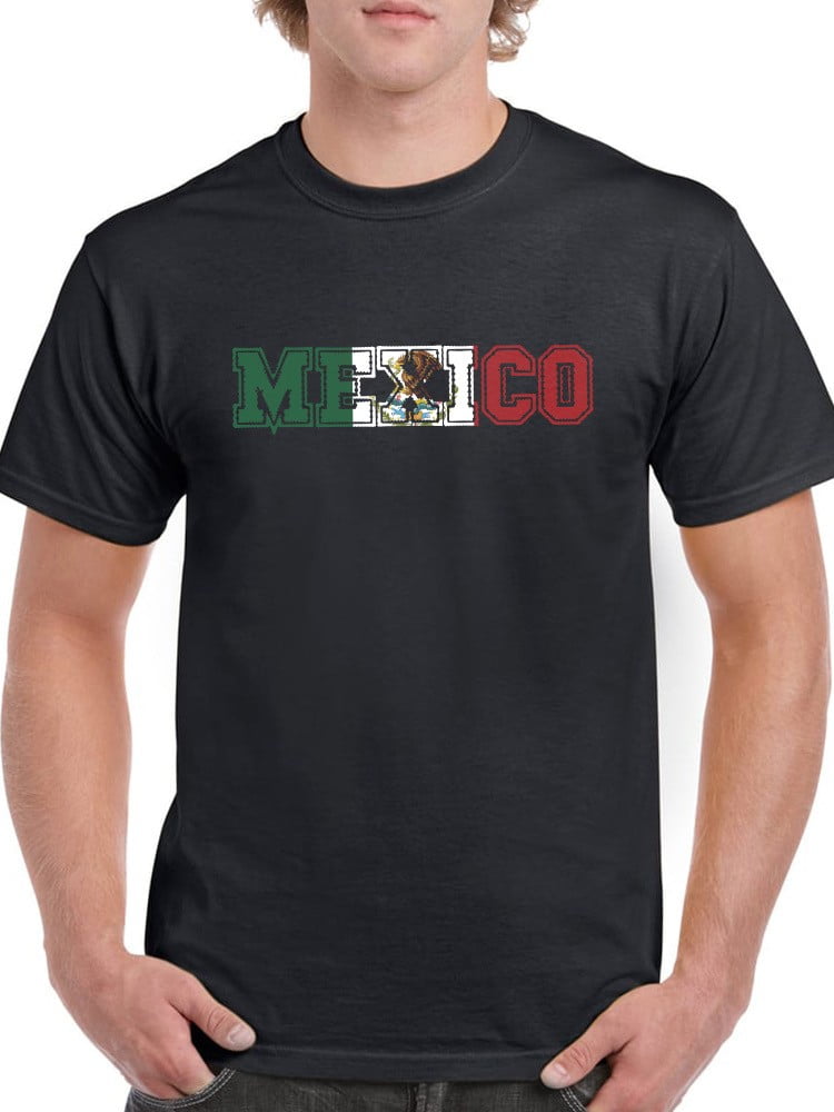 Mexico Flag W Coat Of Arms. T-Shirt Men -Smartprints Designs, Male x-Large - Walmart.com