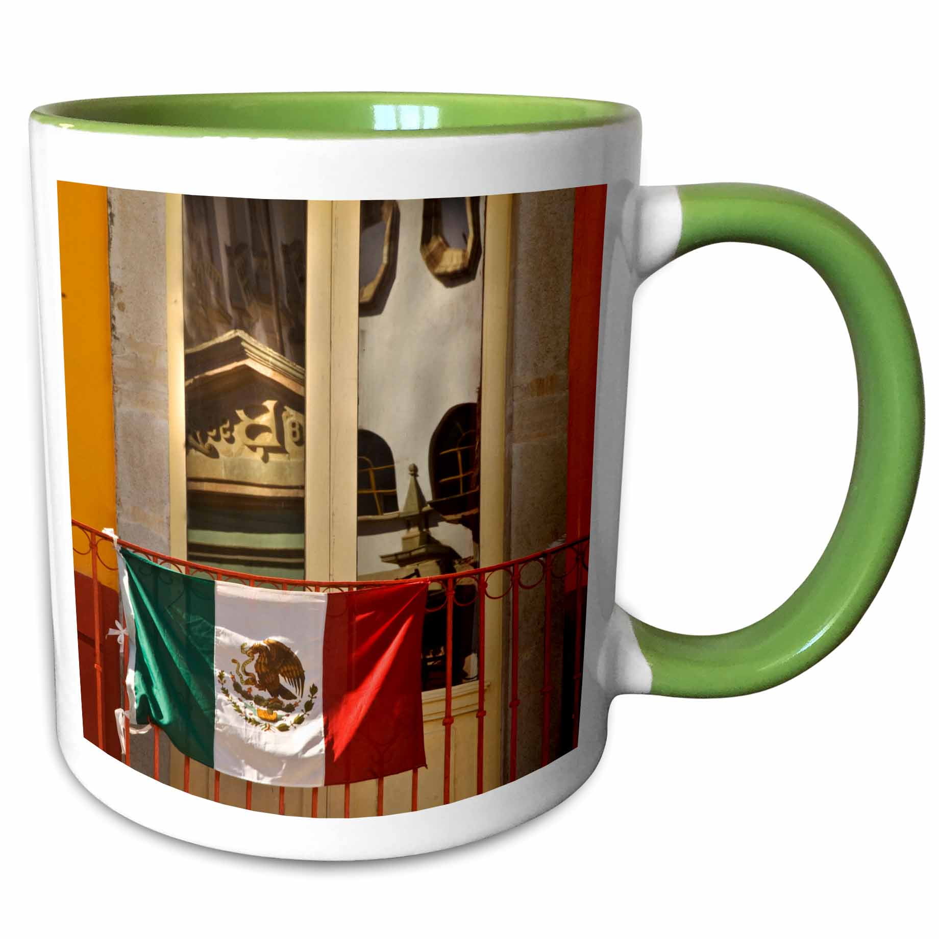 Mexico, Guanajuato, flag on rail - SA13 BJA0137 - Jaynes Gallery 15oz ...