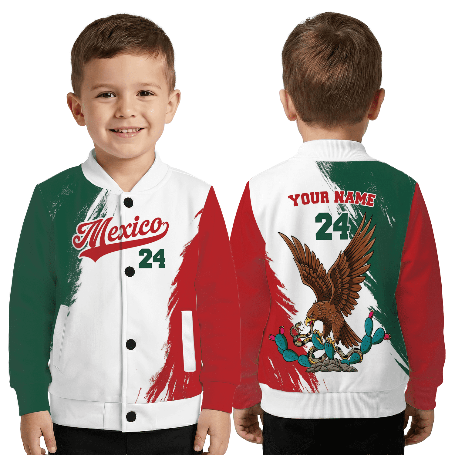 Mexico Heritage Jacket, Custom Mexican Flag Jacket, Personalized ...