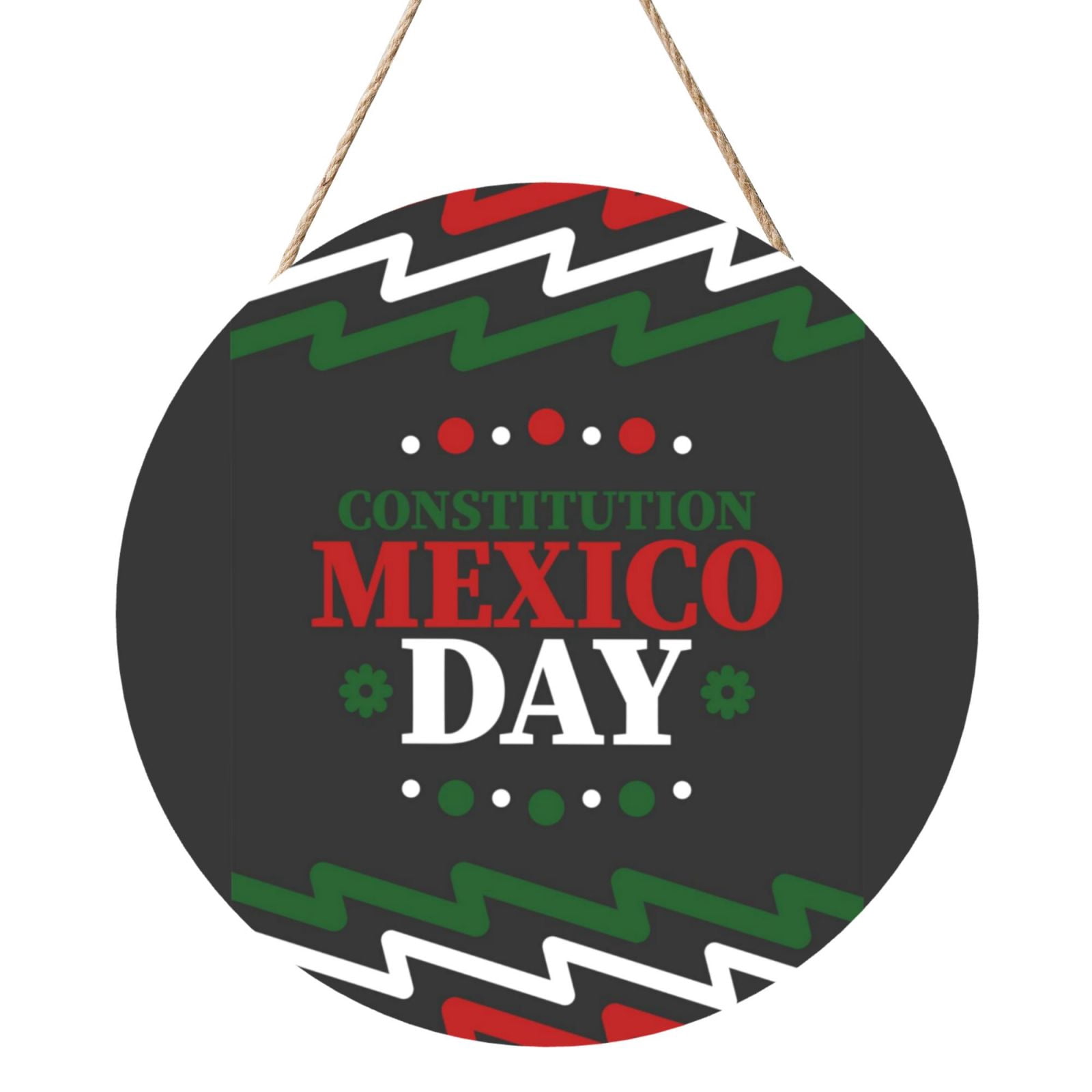 Mexico Hispanic Mexico Independence Day 2025 Wooden Hanging Sign ...