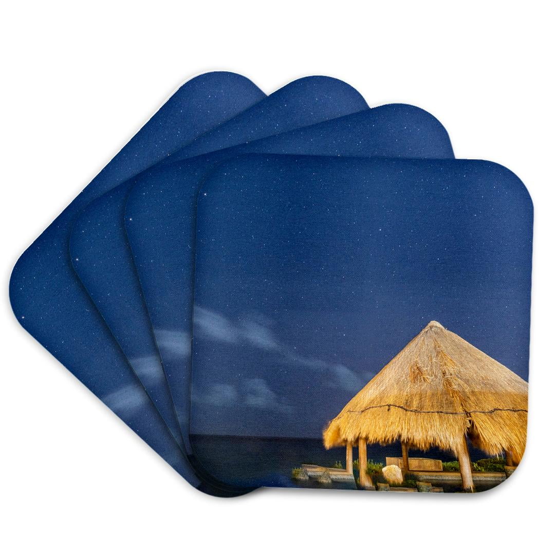 3drose, Mexico, Isla Mujeres. Night Sky, Set of 4 Coasters - Soft ...