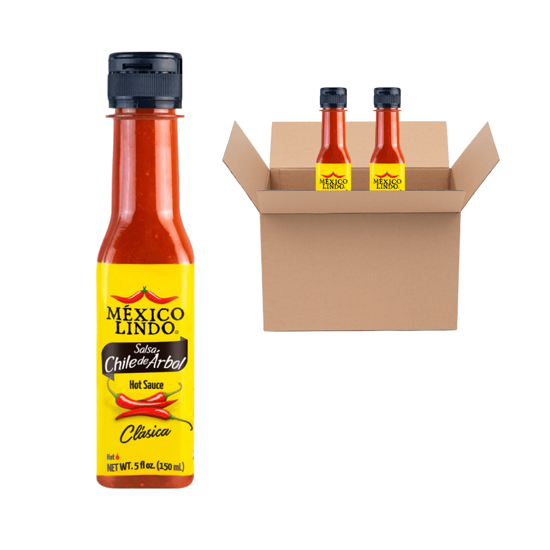 Mexico Lindo Habanero Chile de Arbol Hot Sauce, 10 oz, Shelf-Stable ...