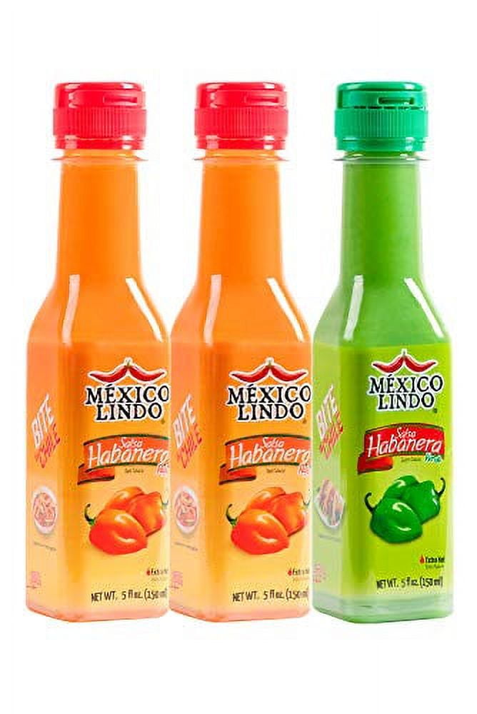 Mexico Lindo Hot Sauce Variety Pack | Includes Two Red Habanero & One Green Habanero Hot Sauces ...