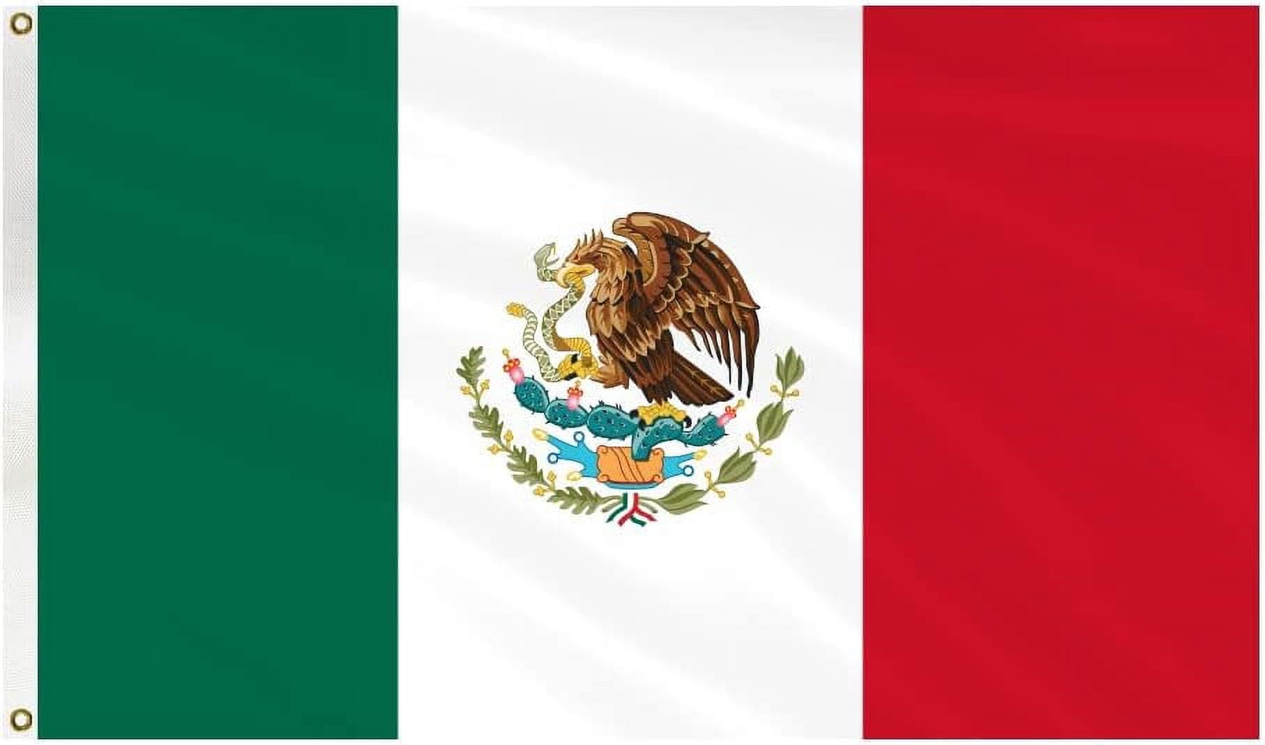 Mexico-México-Country Flag Outdoor Indoor Decoration Flag with Brass ...