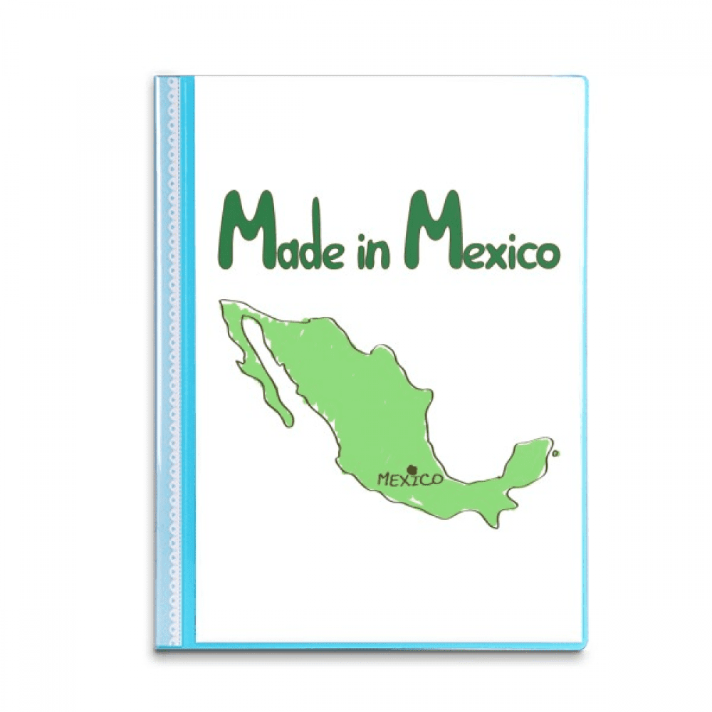 Mexico Map Country Style Mexican Book Sheet Protectors Portfolio Binder ...