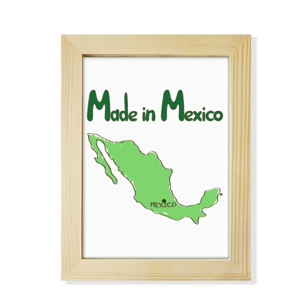Mexico Map Country Style Mexican Desktop Adorn Photo Frame Display Art ...