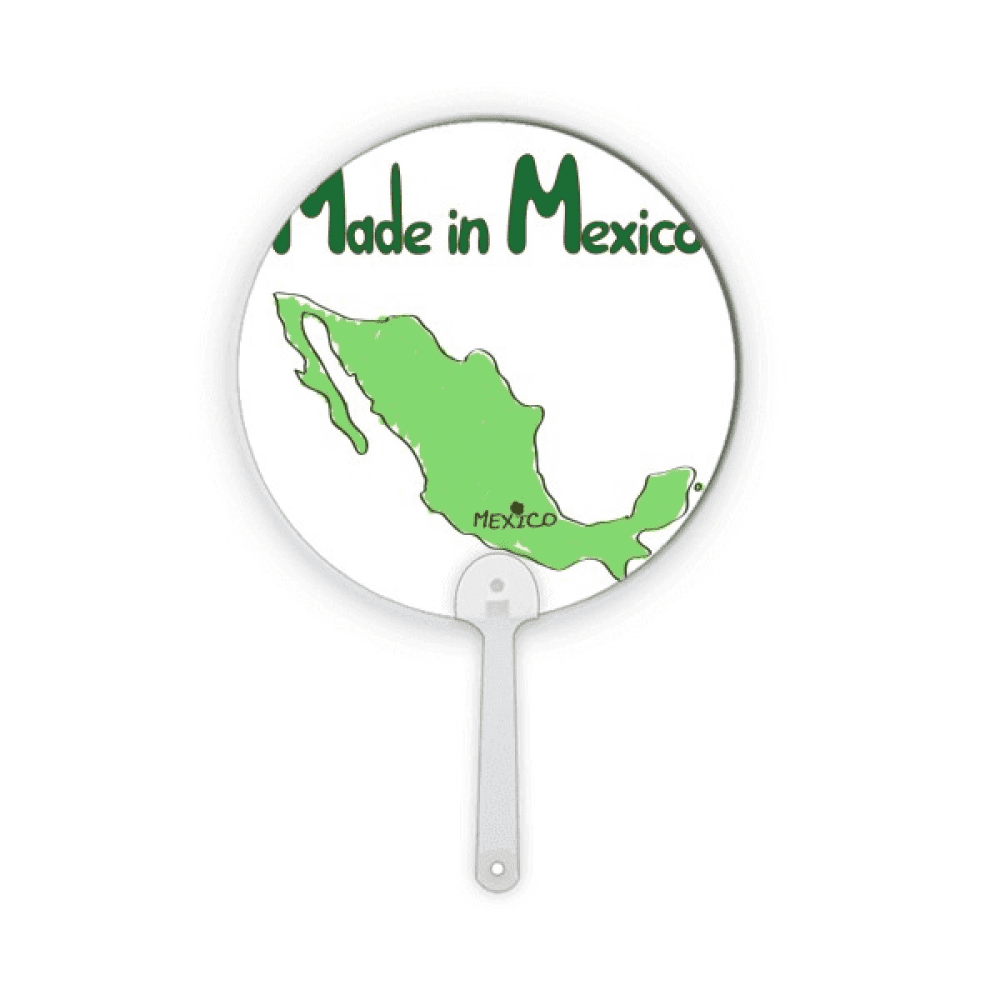 Mexico Map Country Style Mexican Plastic Round Handheld Fan Decorations ...