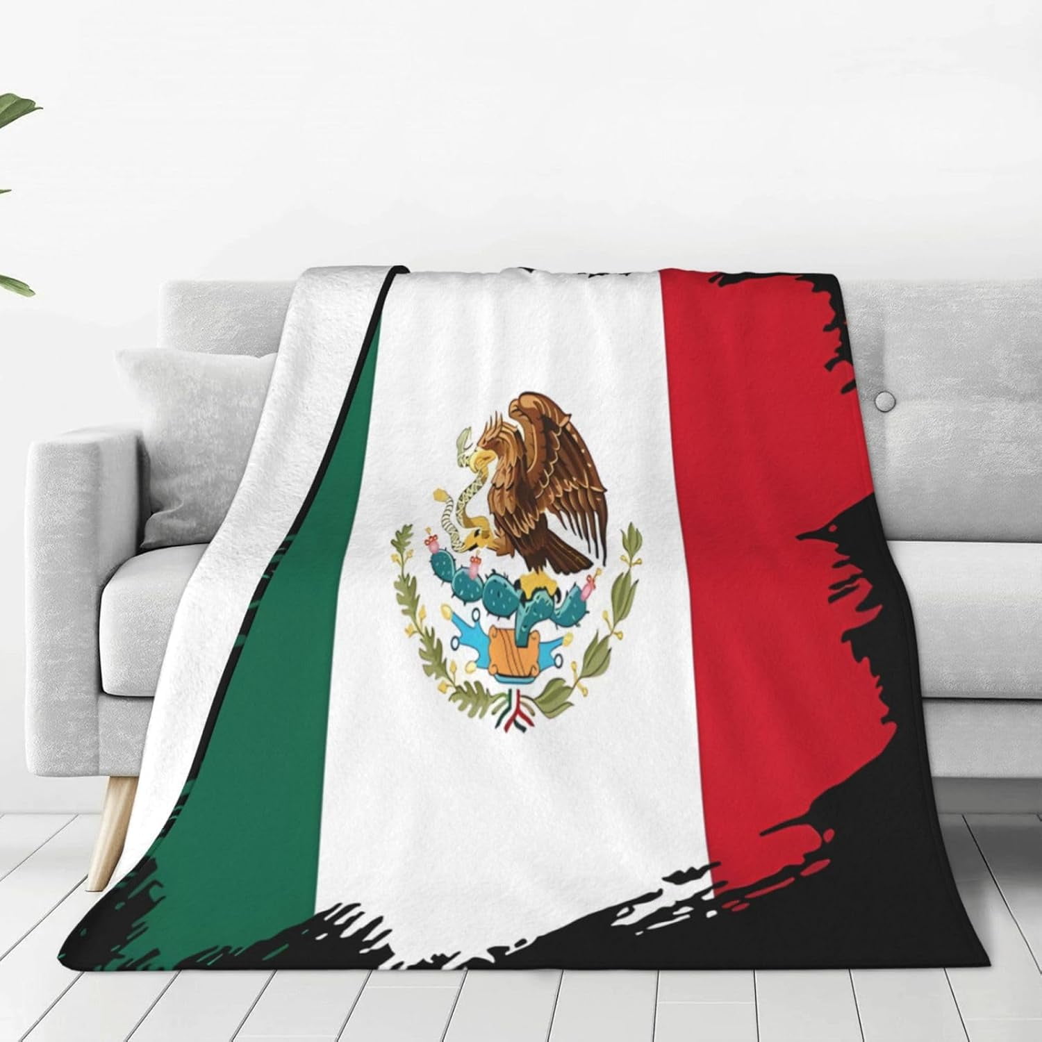Mexico Mexican Eagle Flag Ultra-Soft Micro Flannel Blanket Microfiber ...