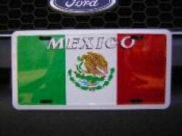 Mexico Mexican Flag 6"x12" Aluminum License Plate Sign - Walmart.com