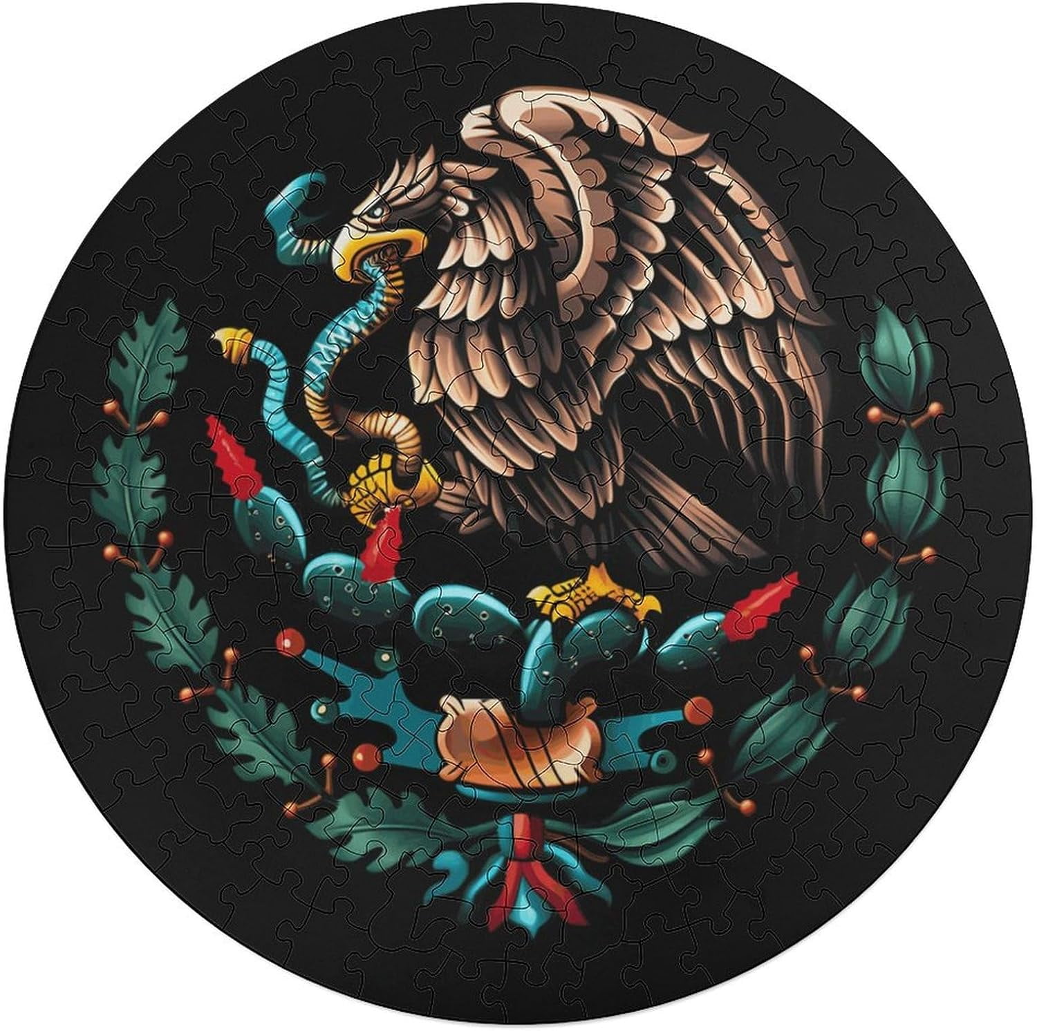 Mexico Mexican Flag Animal Shaped Jigsaw Puzzles Cute Wooden Puzzle ...