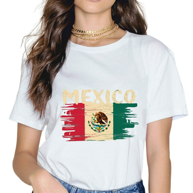 Mexico Mexican Flag Pride Eagle Red Green And White T-Shirt - Walmart.com